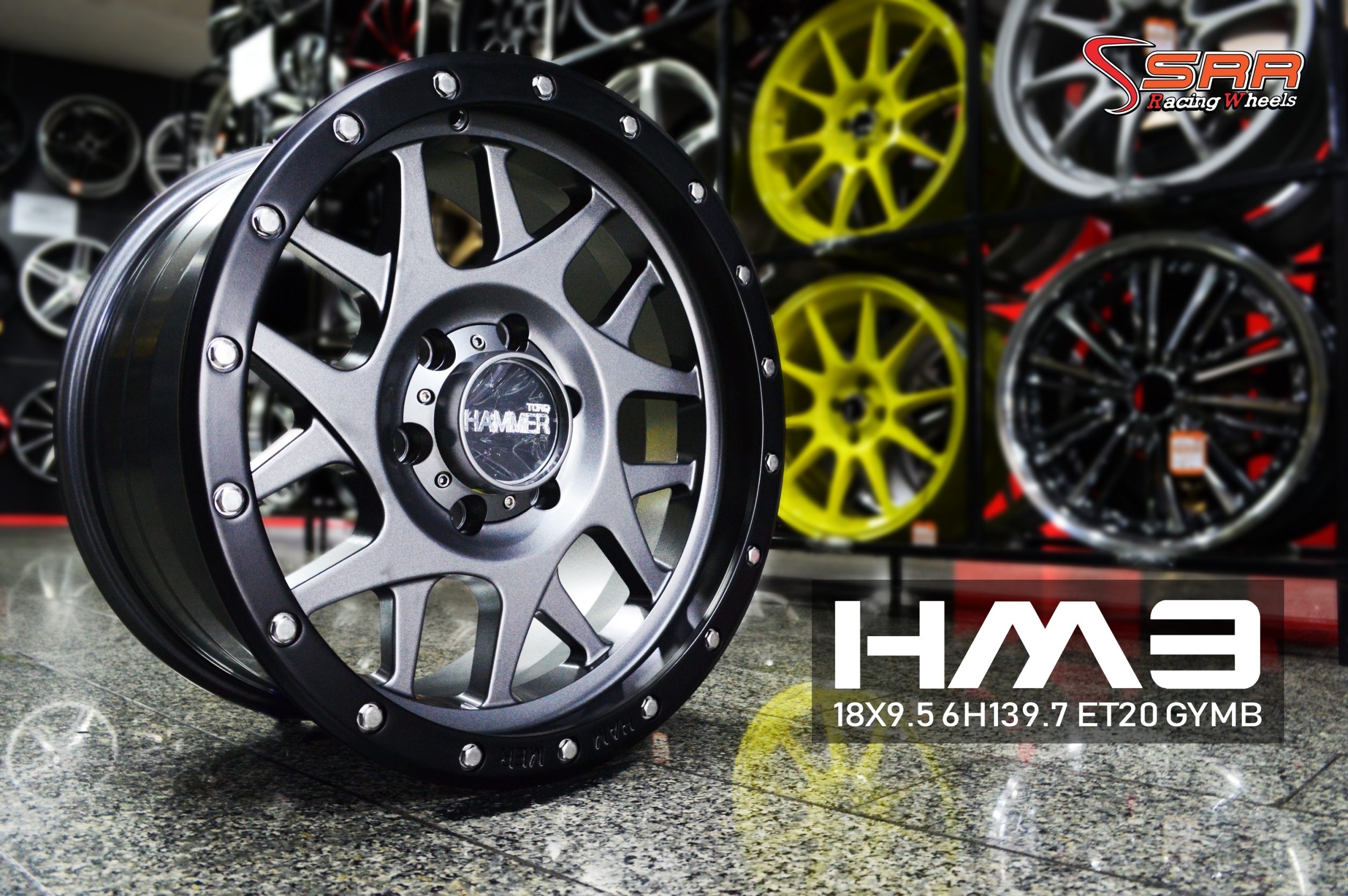 HAMMER HM3 ขอบ18 ET+20 6x139.7 GYMB - ล้อแม็กซ์ และยางOFFROAD ขอบ15 ถึง ...